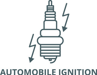 Ignition - automobile icon Royalty Free Vector Image