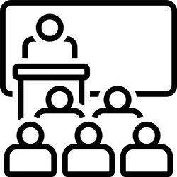 Lecture Royalty Free Vector Image - VectorStock