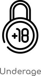 Age Underage Under Sign Vector Images (over 300)