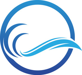 Ship boat logo design sailing yacht on water Vector Image