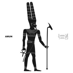 Image with ancient egyptian deity osiris Vector Image