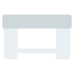 Patient-specific single footstep table Royalty Free Vector