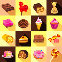 Set of sweets Royalty Free Vector Image - VectorStock