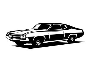A ford torino cobra car Royalty Free Vector Image