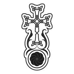 Armenian Khachkar Symbol Royalty Free Vector Image