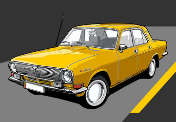 Classic car template for graphic design Royalty Free Vector