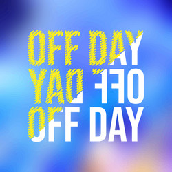Day off sign or stamp Royalty Free Vector Image