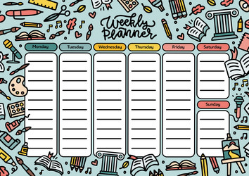 Creative School Timetable Vector Images (over 290)