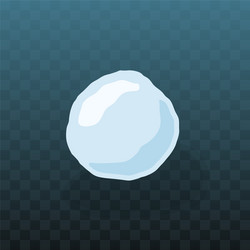 Snow ball ice winter design snowy icicle snowball Vector Image