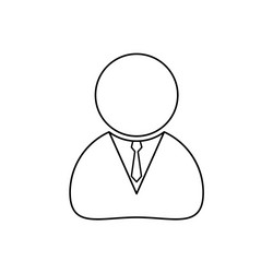 Simple human icon business design isolated Vector Image