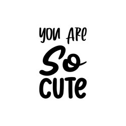 You are fun to be with black letter quote Vector Image