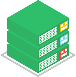 Data server rack Royalty Free Vector Image - VectorStock