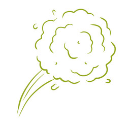 Fart and smell gas stinky cloud effect Royalty Free Vector