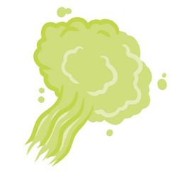Fart and smell gas stinky cloud effect Royalty Free Vector