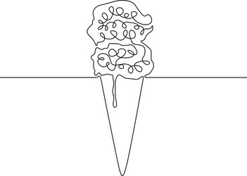 Continuous One Line Drawing Ice Cream Vector Images (over 200)