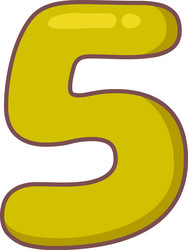 Seven comic digit Royalty Free Vector Image - VectorStock