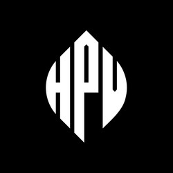 Hpv logo letter design Royalty Free Vector Image