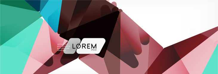 Science background abstract triangle pattern Vector Image