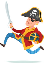 Pirate uninhabited island Royalty Free Vector Image