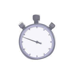 Single continuous line drawing stopwatch special Vector Image