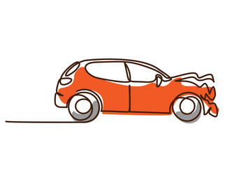 Formula f1 racing car continuous one line art Vector Image