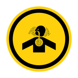 Toxic gases asphyxiation symbol sign isolate Vector Image