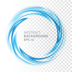 Abstract blue and yellow swirl circle bright Vector Image