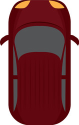 Aerial view of a car Royalty Free Vector Image