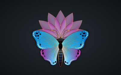 Lotus Flower Butterfly Vector Images (over 530)