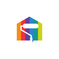 Paint logo design icon element with modern style Vector Image