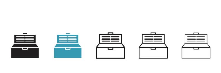 Horizontal shop refrigerator icon Royalty Free Vector Image