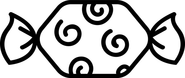 Empty candy wrapper on a white background Vector Image