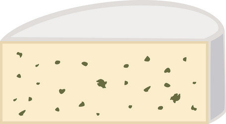 Camembert cartoon icon soft creamy cheese Vector Image