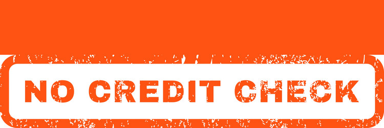 No credit check rubber stamp Royalty Free Vector Image