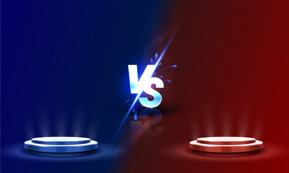 Versus game cover banner sport vs team concept Vector Image
