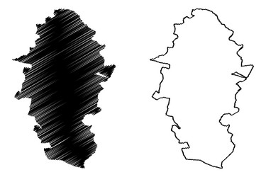 Moga district punjab state republic of india map Vector Image