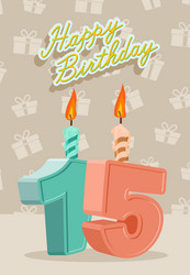 Number 15 Cartoon Vector Images (over 200)