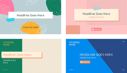 Youtube Thumbnail Vector Images (over 260)