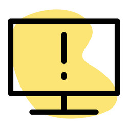 Alert warning indication in system Royalty Free Vector Image