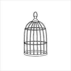 Bird Cage Line Drawing Vector Images (over 620)
