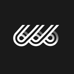 666 letter monogram logo icon design Royalty Free Vector