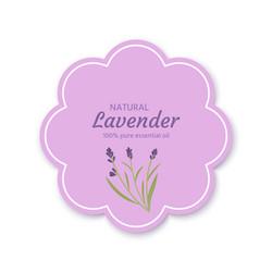 Lavender sign label Royalty Free Vector Image - VectorStock