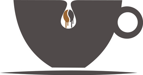 Abstract sign cafe template cafeteria Royalty Free Vector