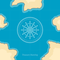 Treasure map background Royalty Free Vector Image