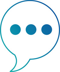 Speech bubble isolated icon Royalty Free Vector Image