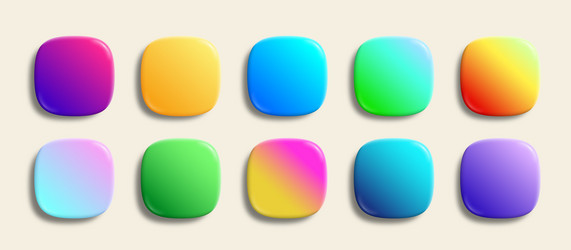 App icon superellipse glossy pastel Royalty Free Vector