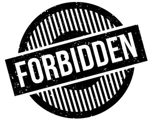 Forbidden rubber stamp Royalty Free Vector Image