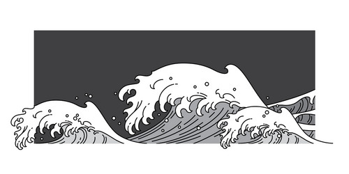 Ocean Wave Line Drawing Vector Images (over 9,000)