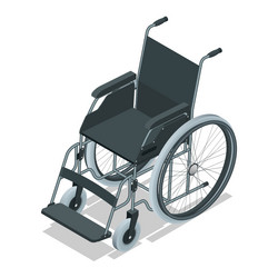 Isolated manual wheelchair on white background Vector Image
