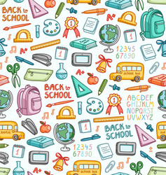 Back to school pattern Royalty Free Vector Image
